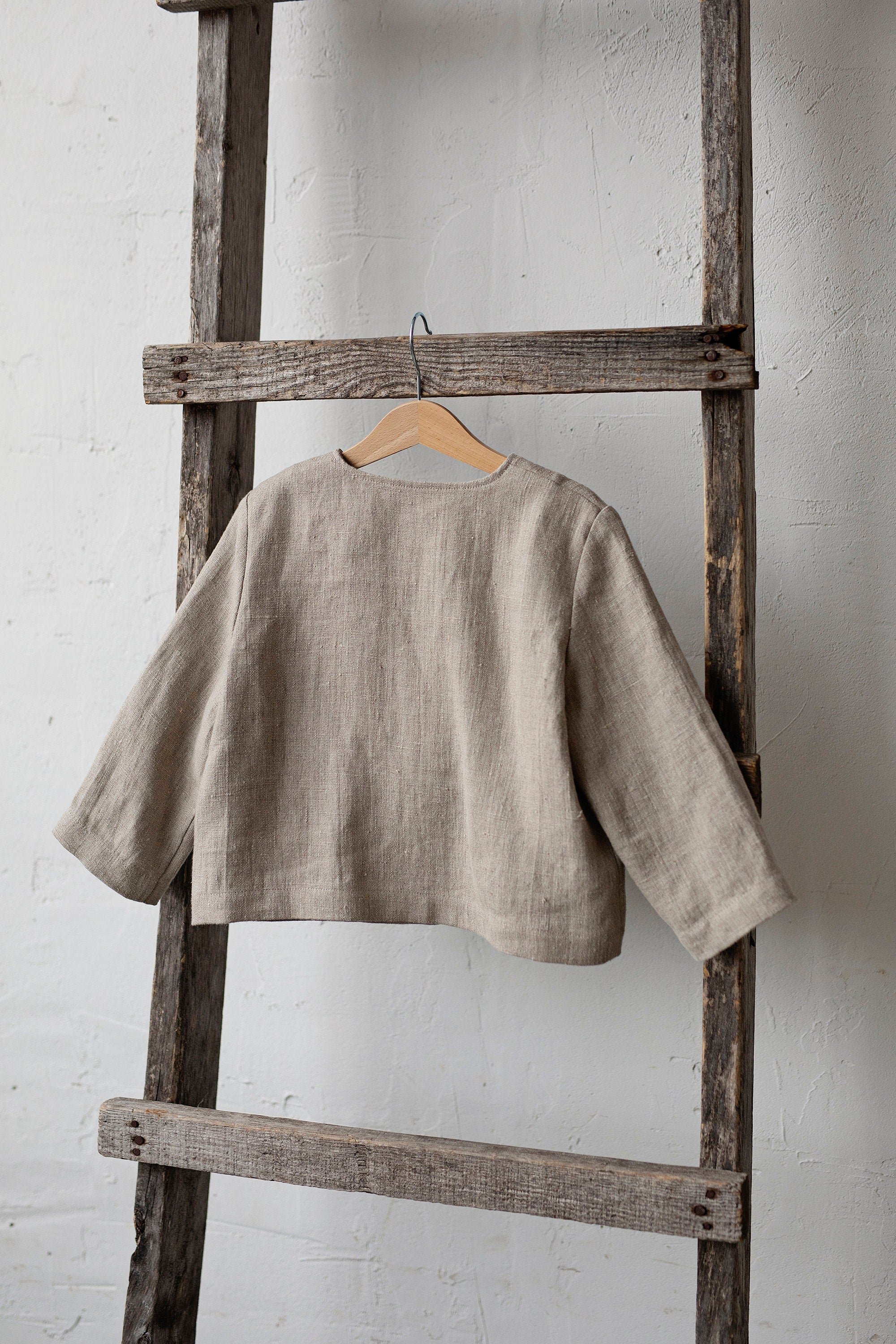 Natural Linen Jacket – allthebeautifullinen