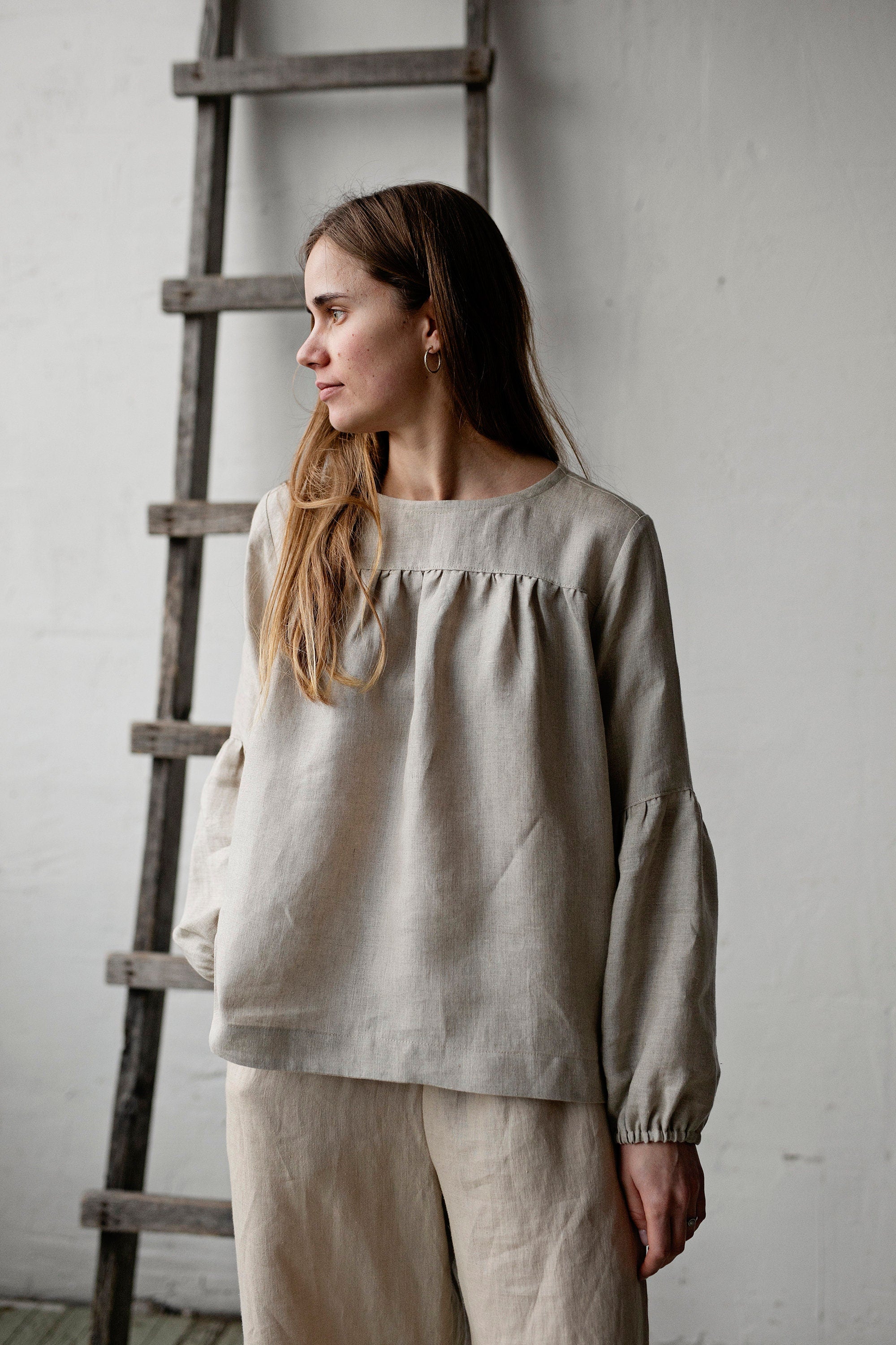 Natural Victorian Linen Tunic – allthebeautifullinen